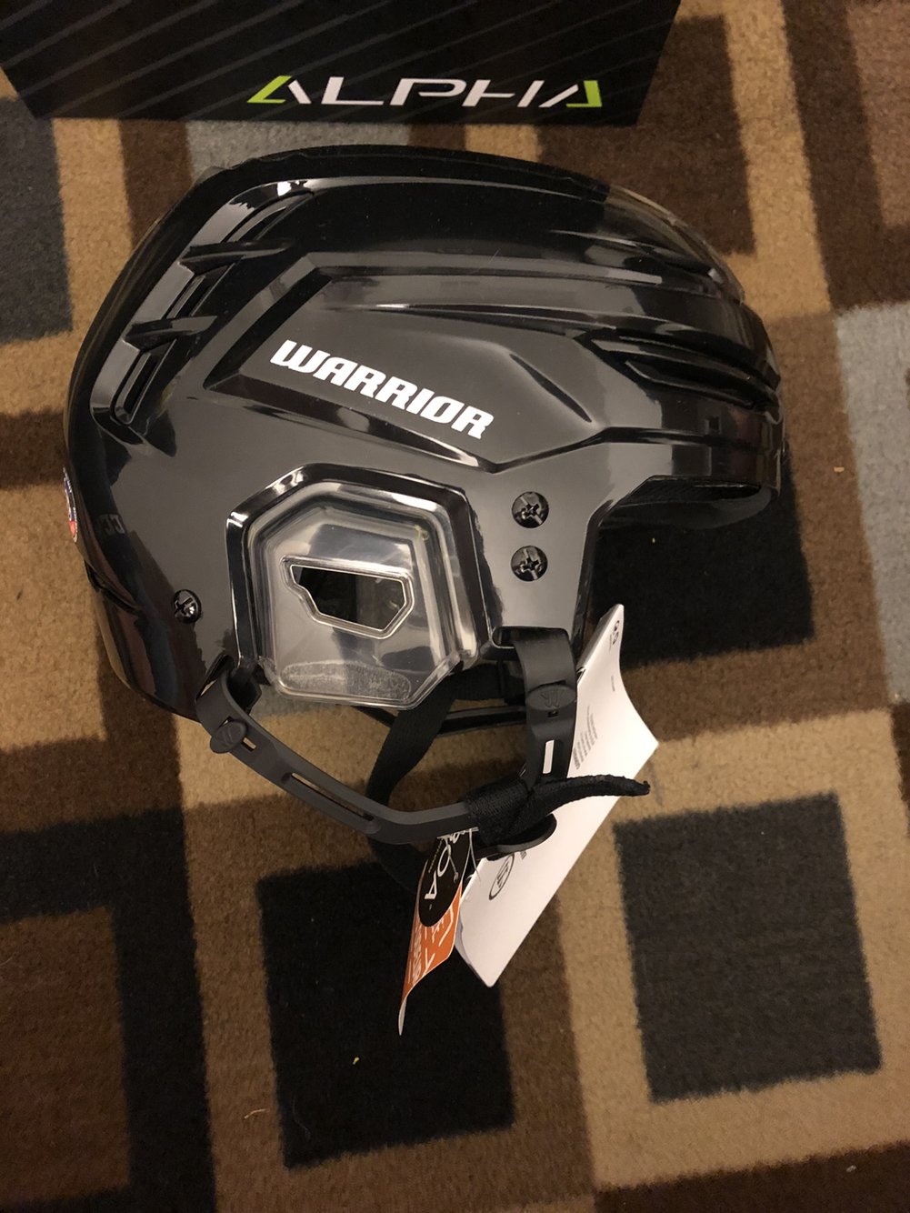 Black New Small Warrior Alpha One Pro Helmet | SidelineSwap