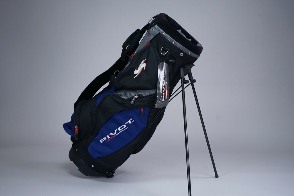 OGIO PIVOT 5-WAY DIVIDER GOLF STAND BAG, BLACK/BLUE | SidelineSwap