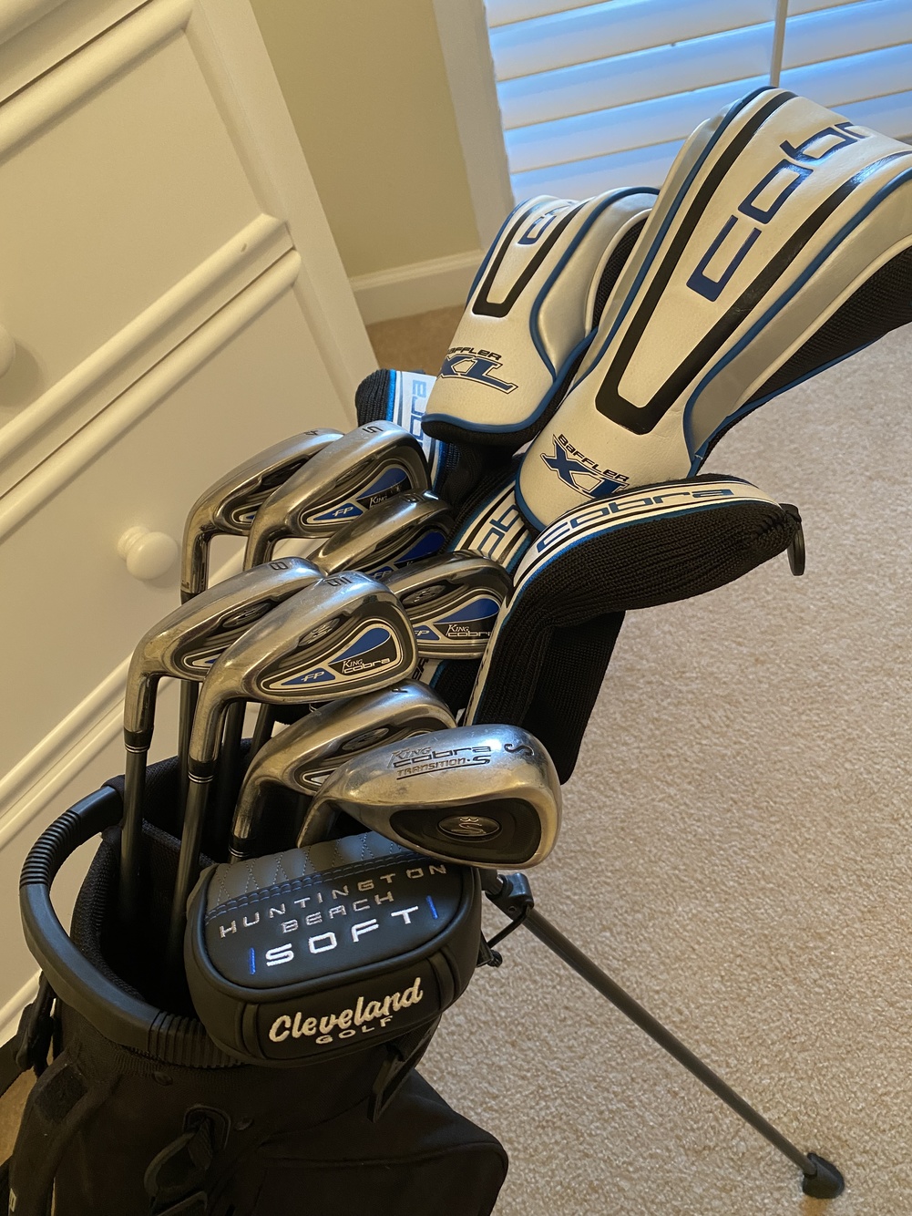 Used Men's Cobra Left Hand Clubs (Full Set) Stiff Flex 14 Pieces ...