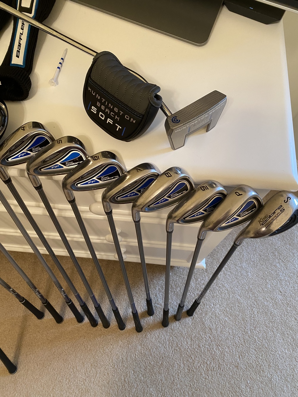 Used Men's Cobra Left Hand Clubs (Full Set) Stiff Flex 14 Pieces ...