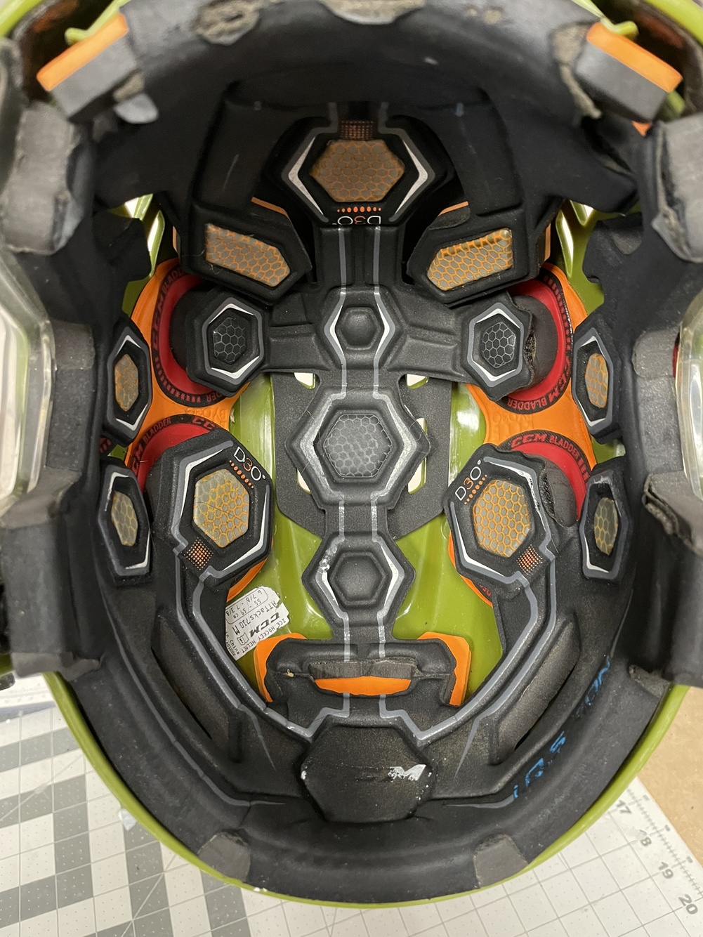 CCM 710 Medium Pro Stock Helmet North Bay Battalion | SidelineSwap