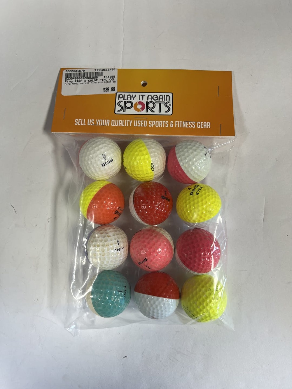 Used Ping Rare 2-color Ping Collector Balls Golf Balls | SidelineSwap