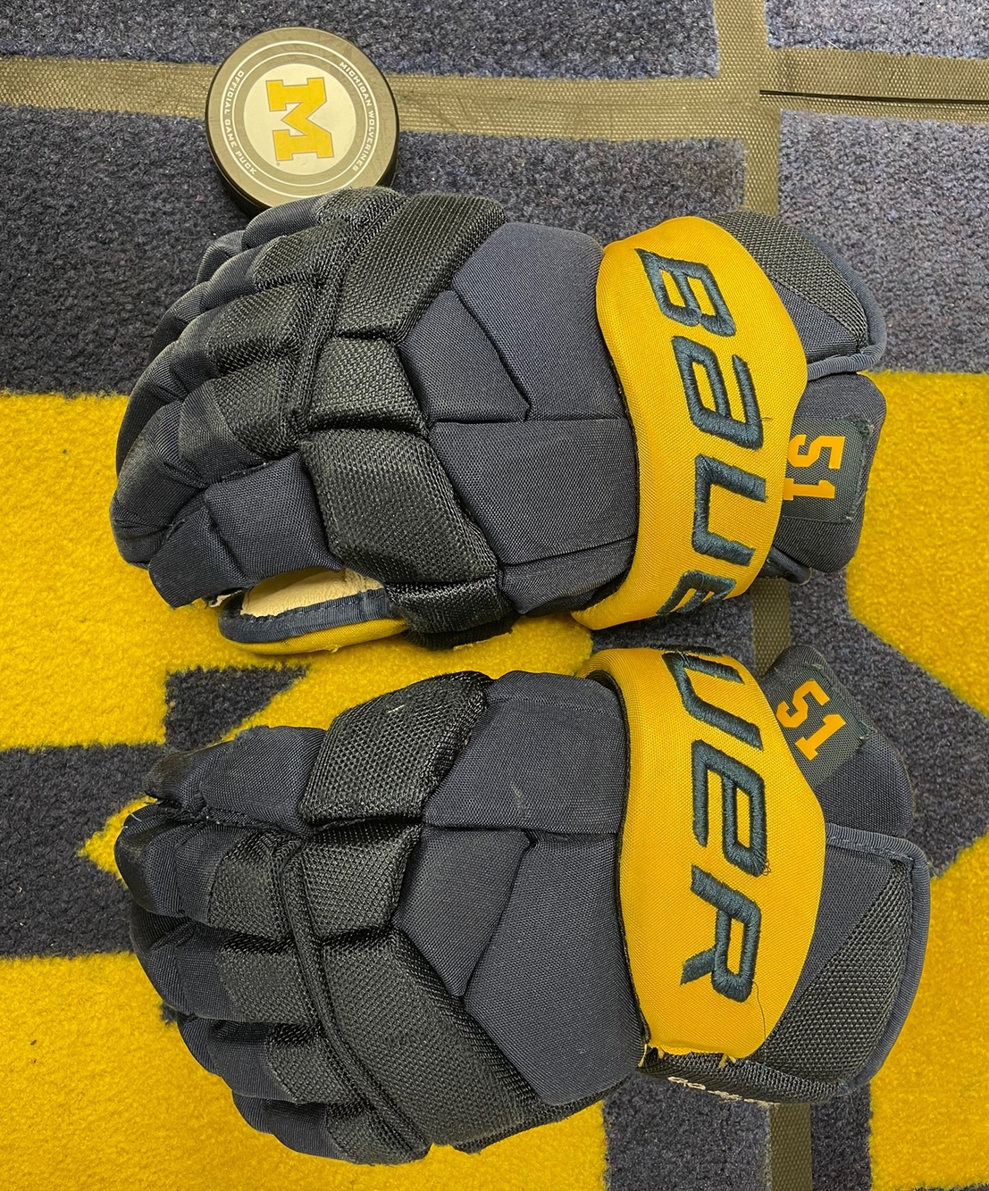 University of Michigan Hockey Gloves | SidelineSwap