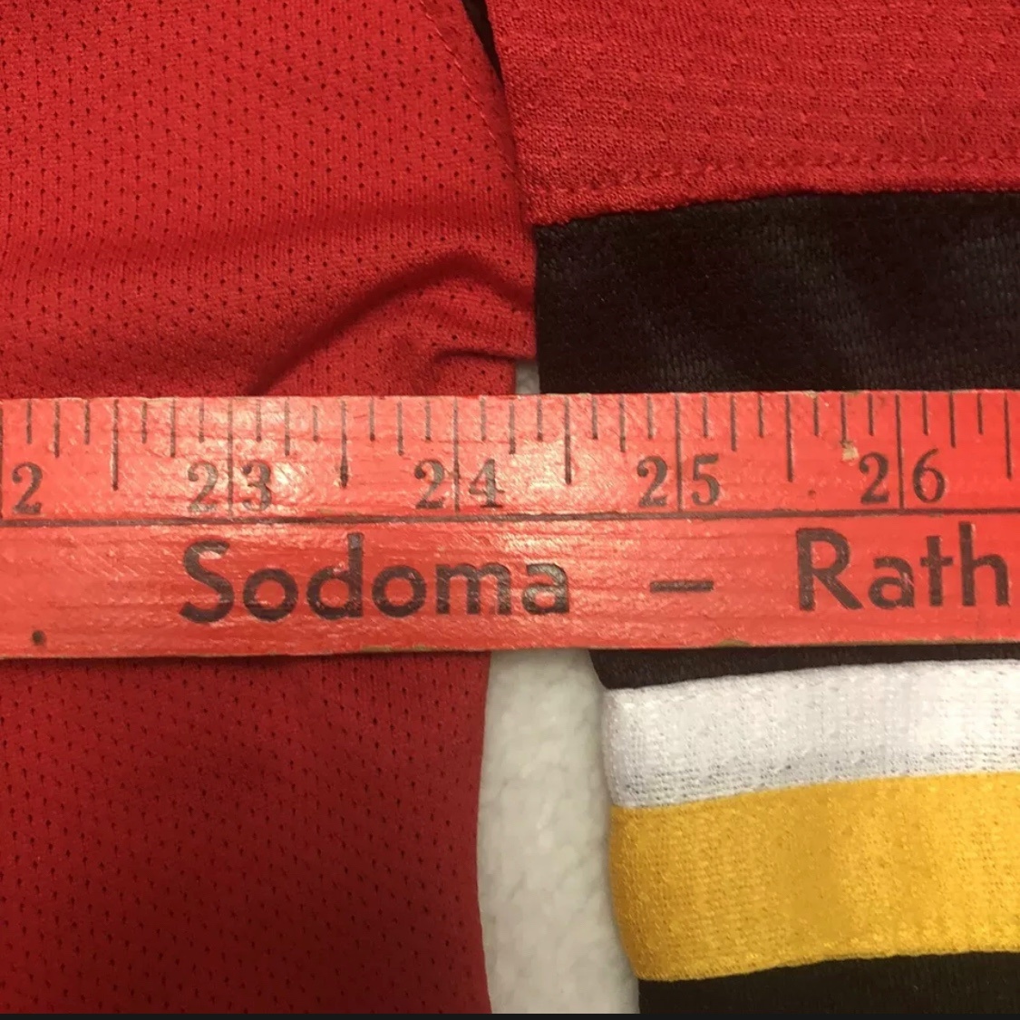 Kamazu Red/Black/yellow/white hockey Jersey - Large | SidelineSwap