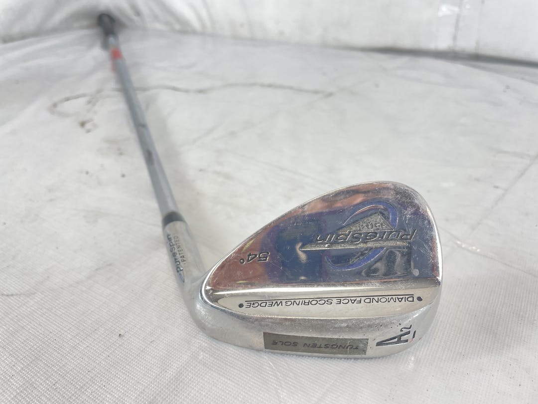 Used Pure Spin Tungsten Sole Diamond Face Scoring A2 Wedge 54deg Golf ...