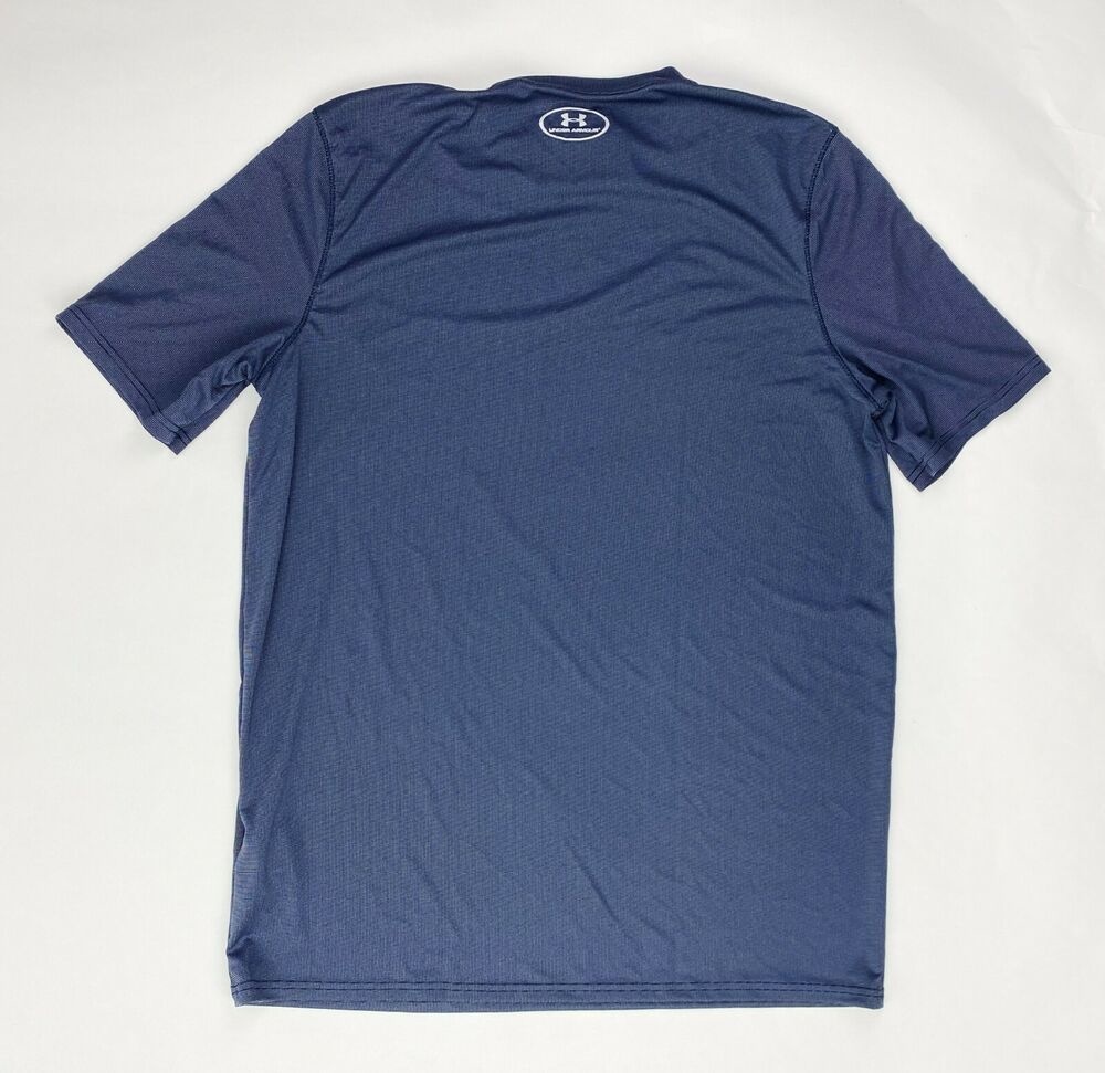 Under Armour HeatGear Short Sleeve Locker T-Shirt Men's Medium Navy ...