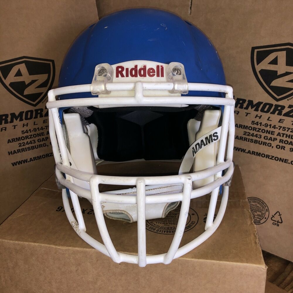 USED RIDDELL SPEED ADULT FOOTBALL HELMET - MEDIUM - FLAT ROYAL BLUE ...