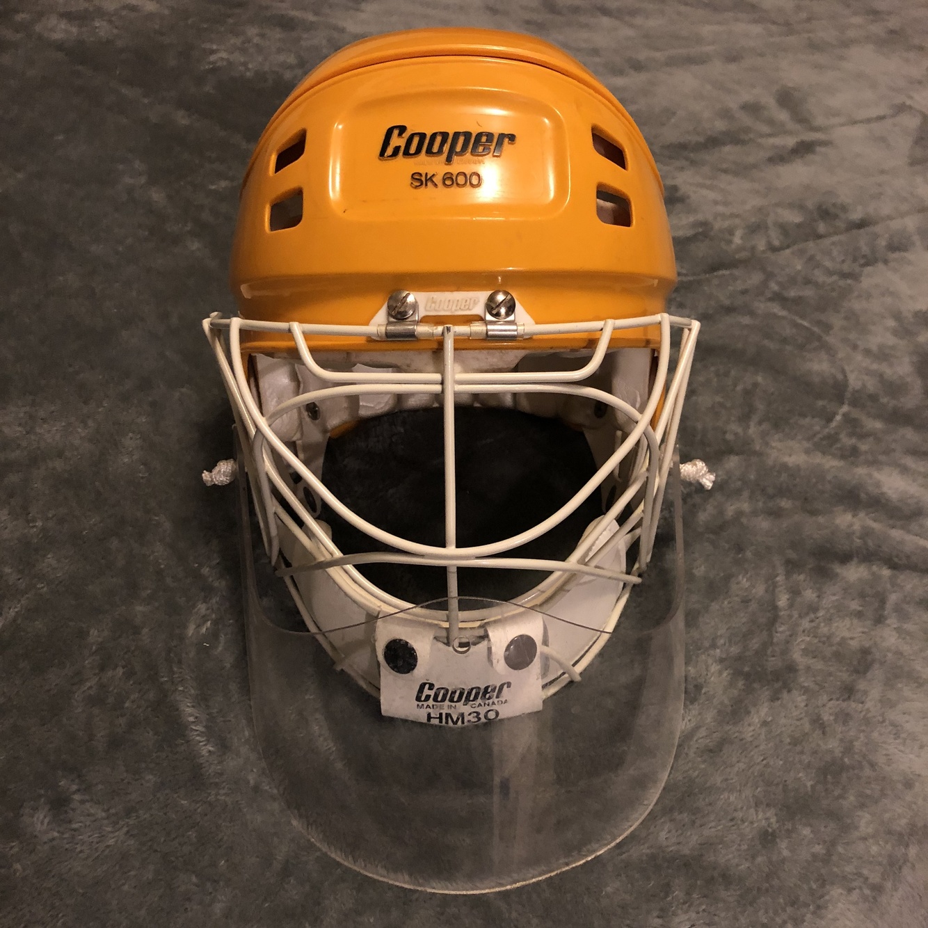 Yellow Large Pro Stock Cooper SK600 Helmet | SidelineSwap