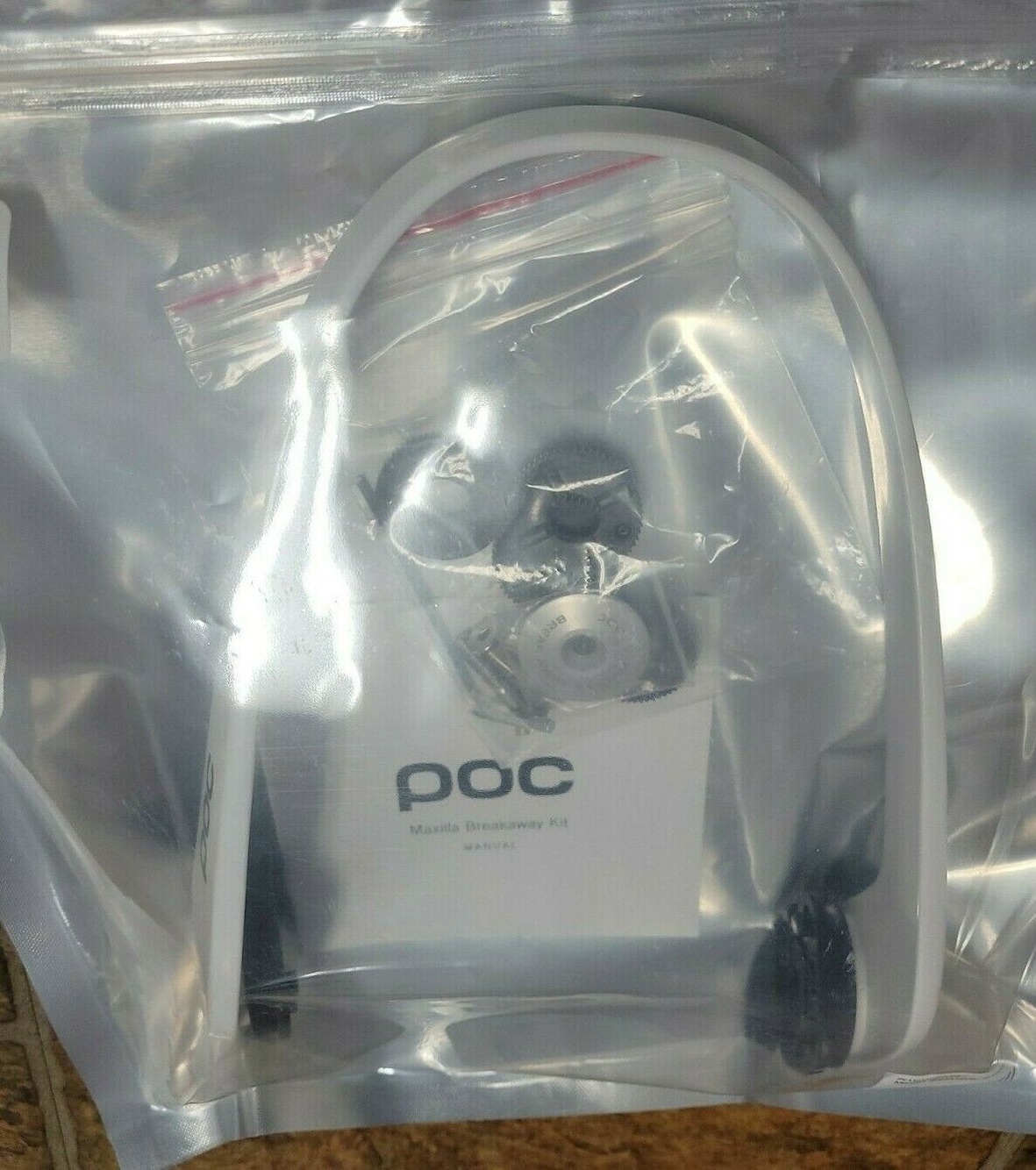 POC Maxilla Break Away System Slalom Chin Guard White NEW | SidelineSwap