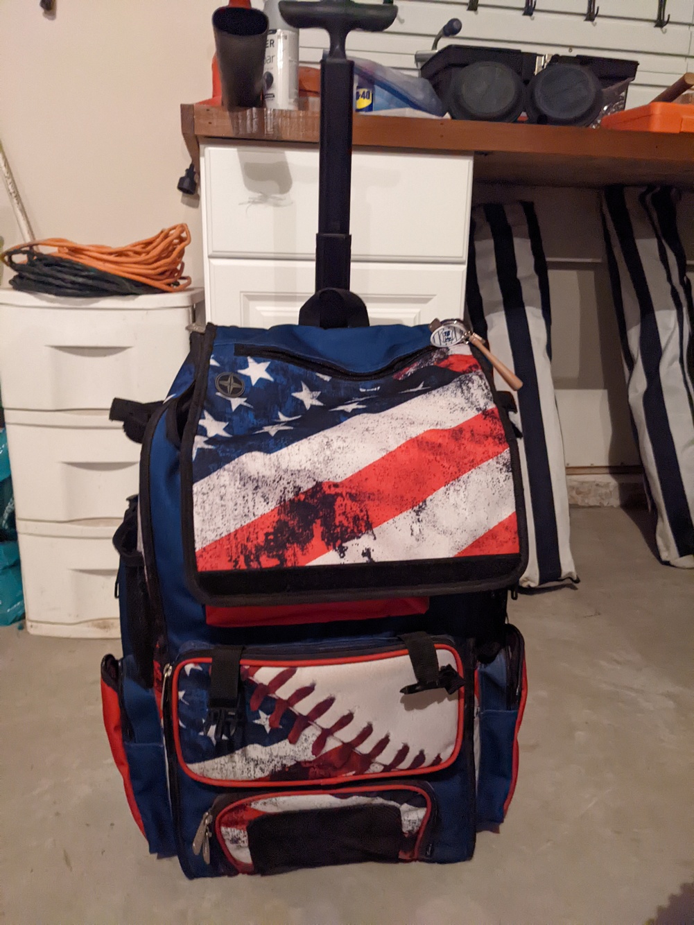Red, White and Blue Used Boombah Bat Bag | SidelineSwap