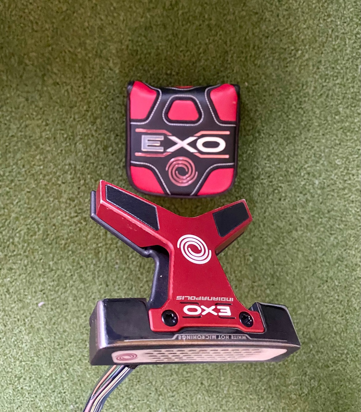 Odyssey EXO Indianapolis Putter, RH 35”+ H/C, Stroke Lab Steel Shaft ...