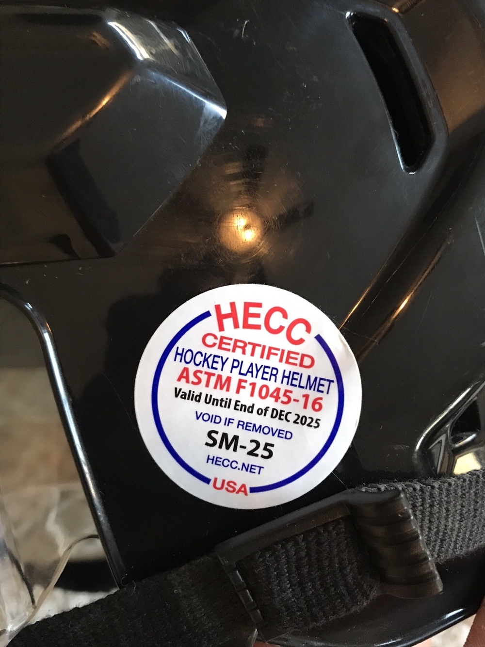 Black Used Large CCM FL500 Helmet W/ FL580 Cage | SidelineSwap