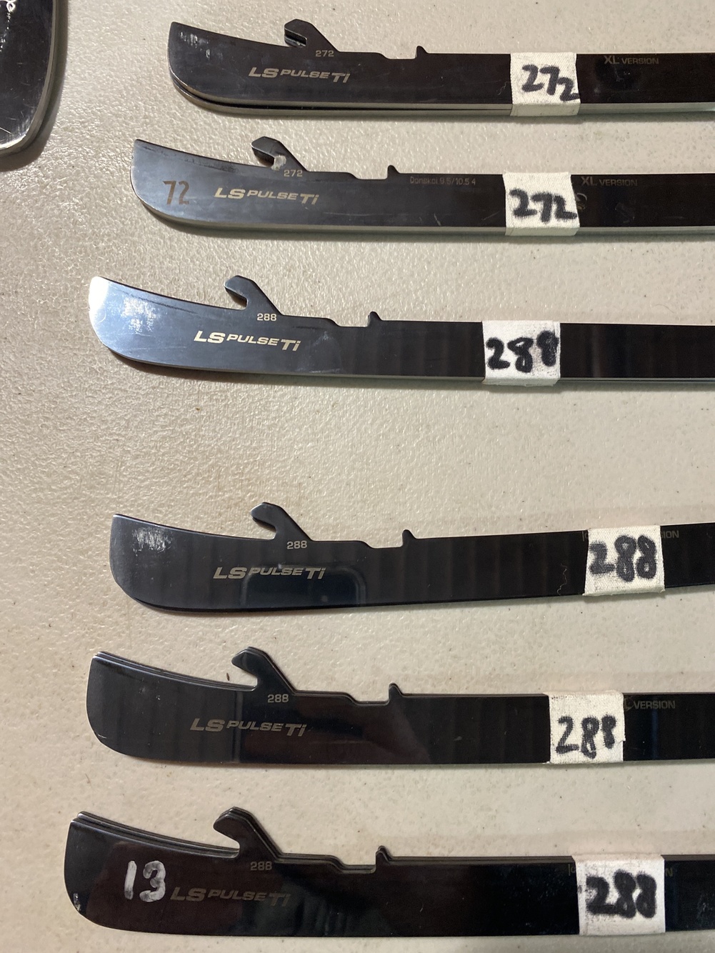 Used / New Bauer LS Pulse Ti 272 280 288 or 296 NHL Stock Steel ...