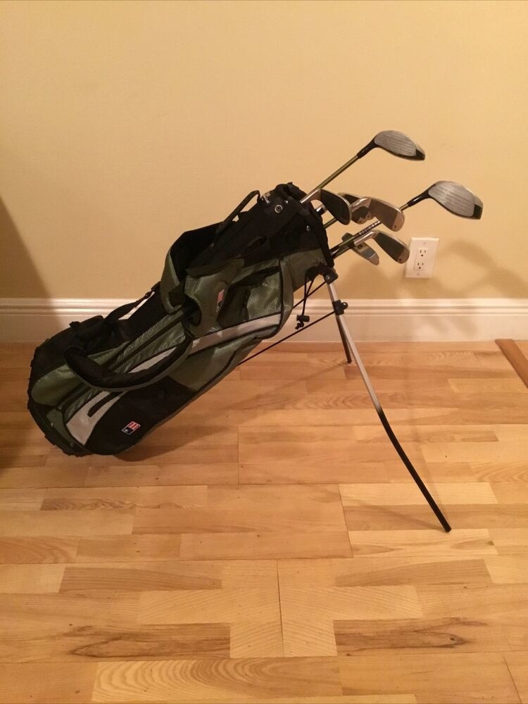 USKG UL-18 57-39” Full Set (D, 3W,6,8,9 Irons, PW, SW, Putter) & Stand ...