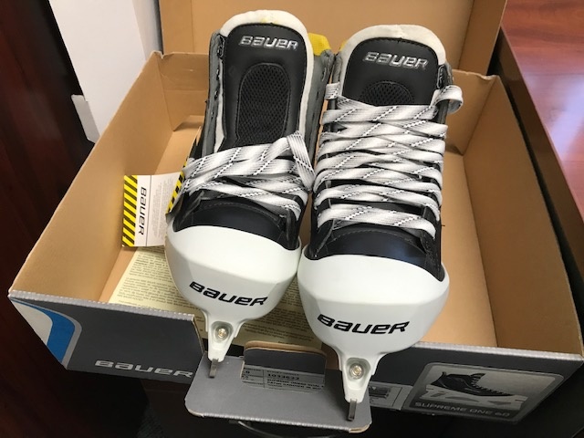 Hockey Goalie Skates Junior New Bauer Supreme One60 Extra Wide Width ...