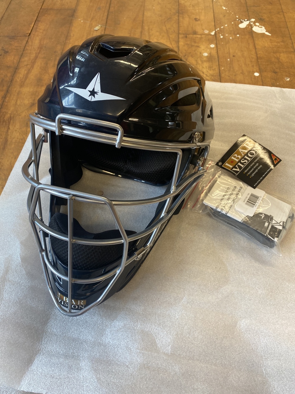 Brand new Navy Blue Adult All Star MVP2500-1 Catcher's Mask | SidelineSwap