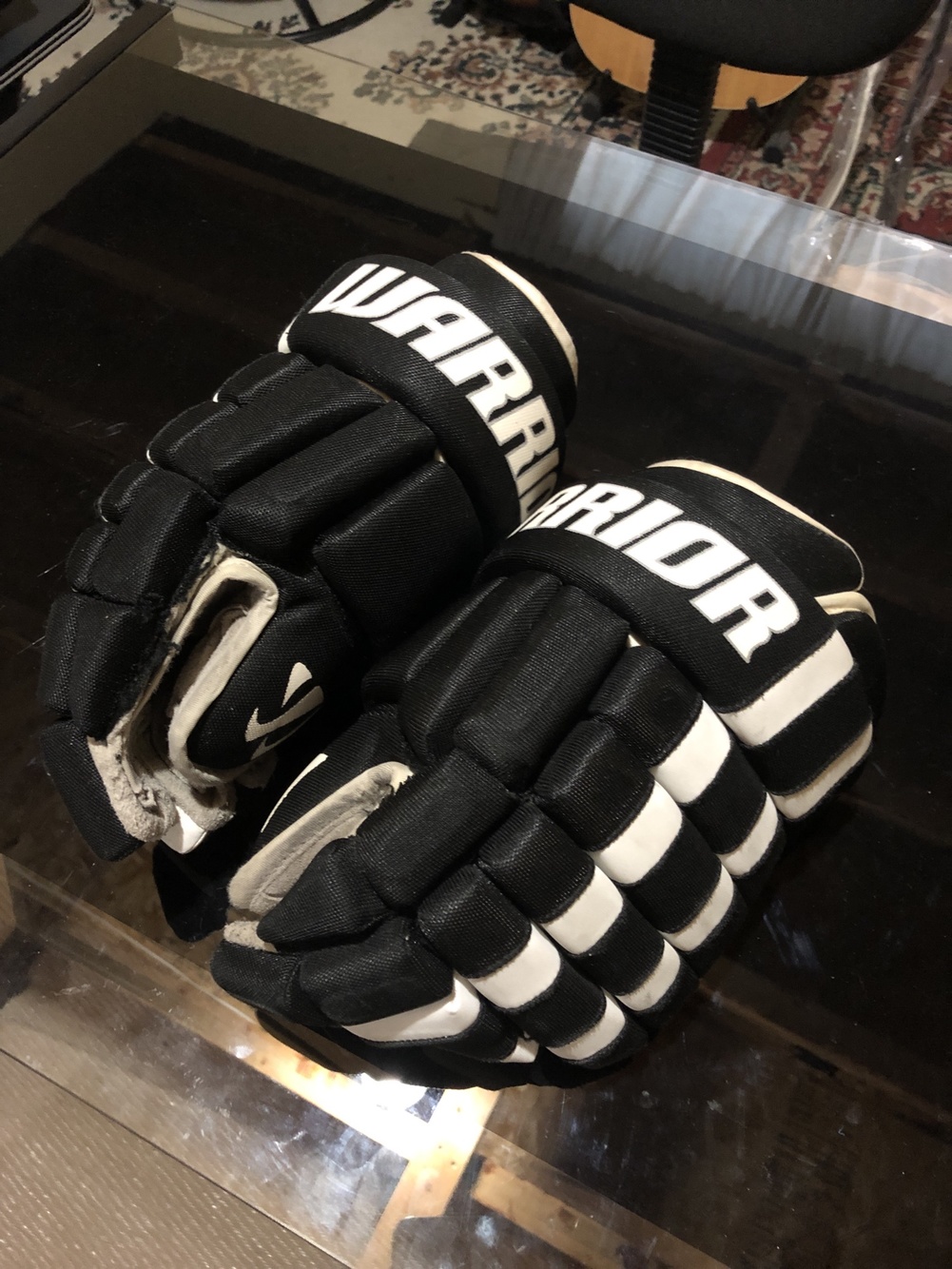 Black Senior Warrior 14" BULLY Gloves | SidelineSwap