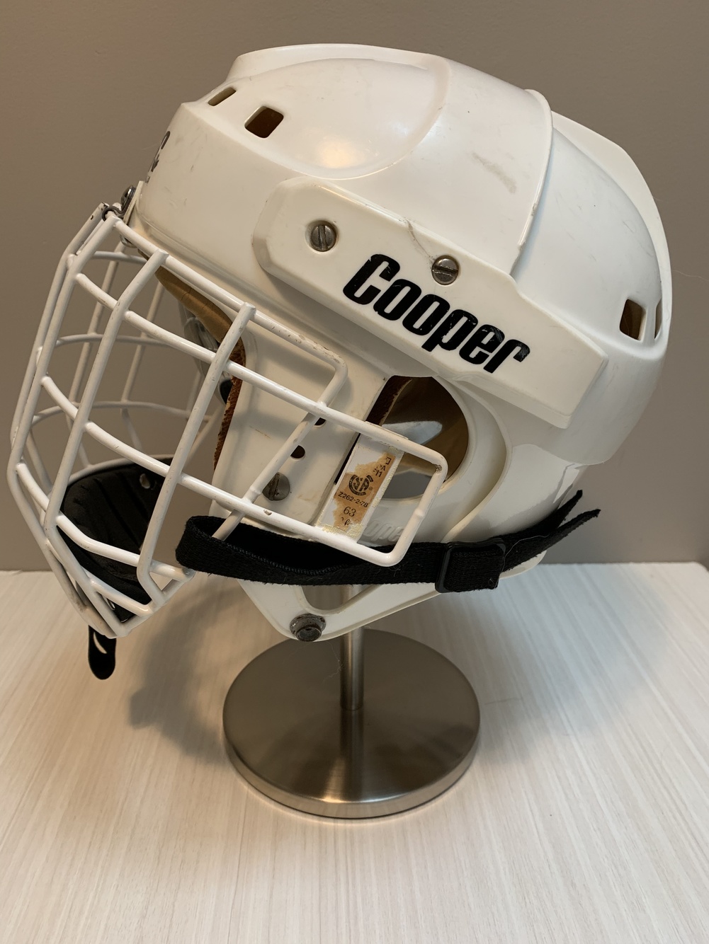 White Cooper SK2000 Helmet + CCM WMF 11 Goalie Combo - Made In Canada ...