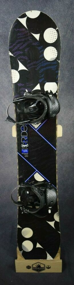 RIDE COMPACT SNOWBOARD SIZE 153 CM WITH SIMS LARGE BINDINGS | SidelineSwap