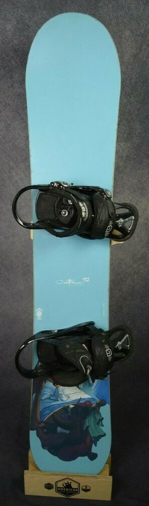 BURTON CUSTOM SNOWBOARD SIZE 151 CM WITH BURTON LARGE BINDINGS | SidelineSwap