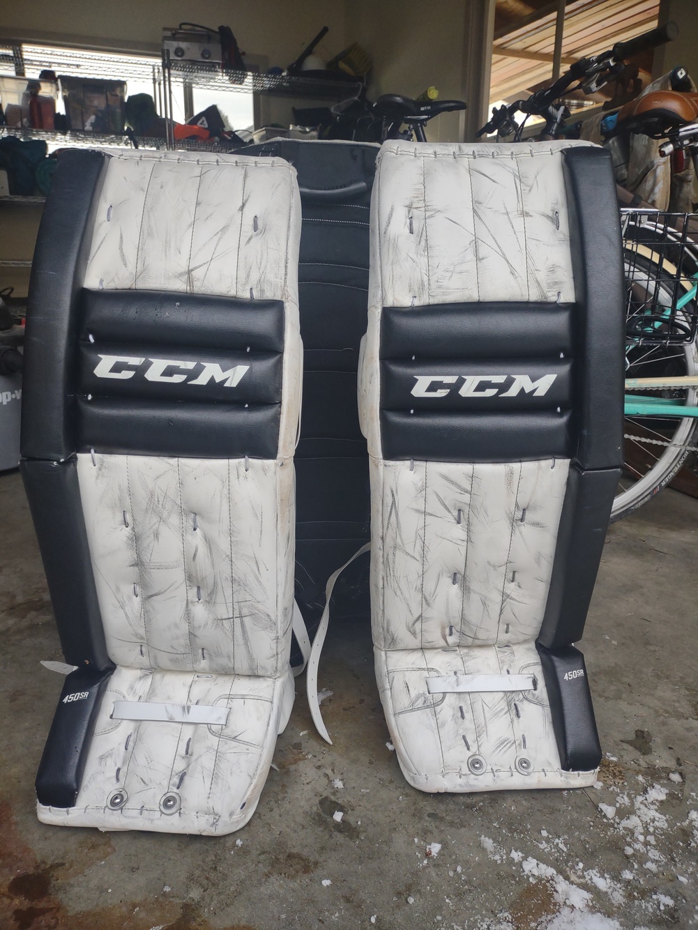 Goalie Leg Pads Used 34" CCM Retro Flex | SidelineSwap
