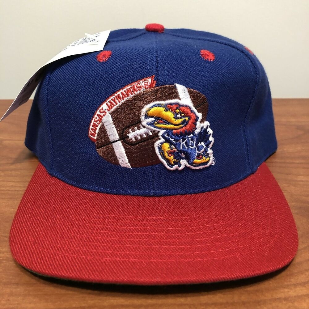 Kansas Jayhawks Hat Baseball Cap Snapback Vintage 90s NCAA College ...