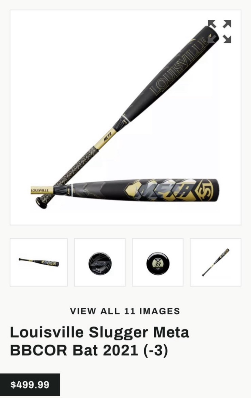 2021 Louisville Slugger Meta Prime BBCOR Baseball Bat | SidelineSwap