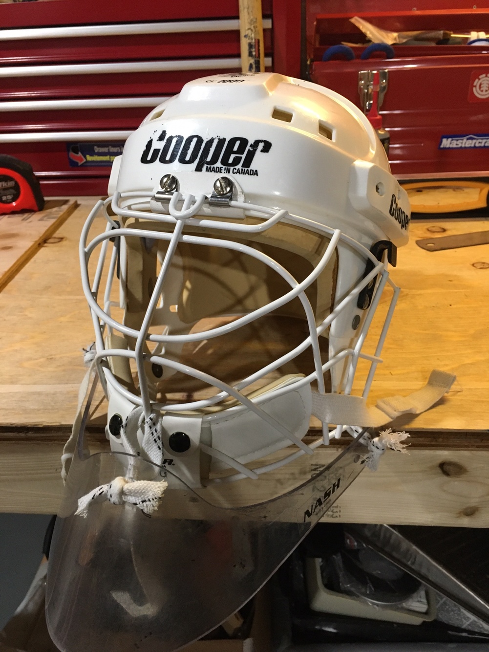 Cooper SK2000 with HM30 Cage Goalie Helmet | SidelineSwap