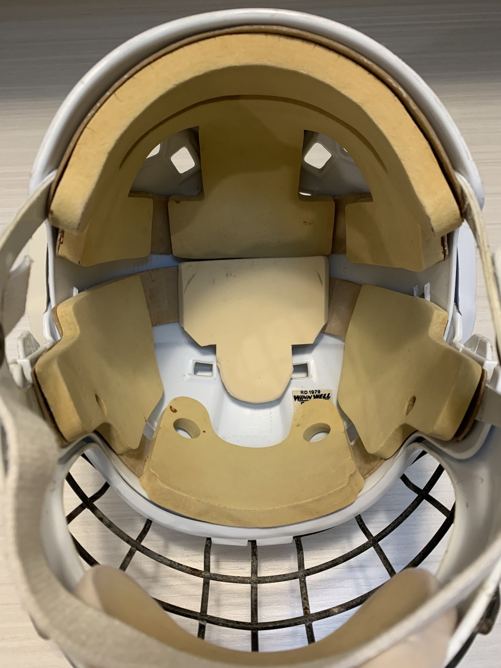 1979 Winnwell 2000 White Helmet Messier Original Cooper SK2000 made in ...