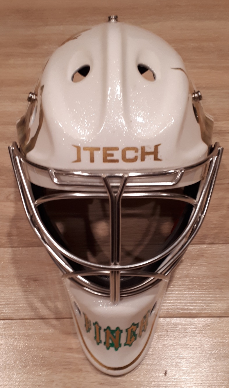 Itech NV7 custom goalie mask | SidelineSwap