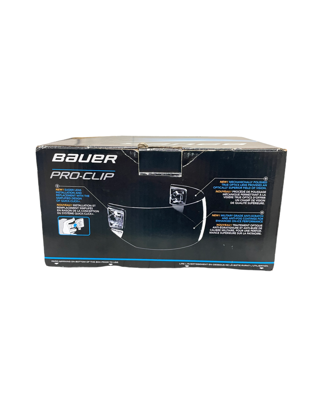 New Bauer Pro Straight Visor Clear | SidelineSwap