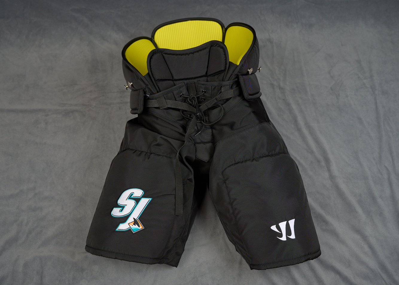 Pro Stock Warrior Franchise Sharks Medium Hockey Pants | SidelineSwap