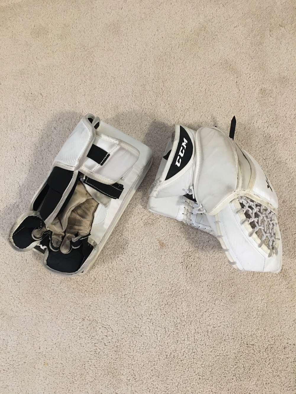 Used Regular CCM Yflex Blocker & Glove | SidelineSwap