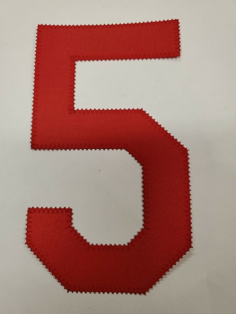 0811 LOS ANGELES DODGERS "SIM STITCH" Number KIT FRONT Number Only RED ...