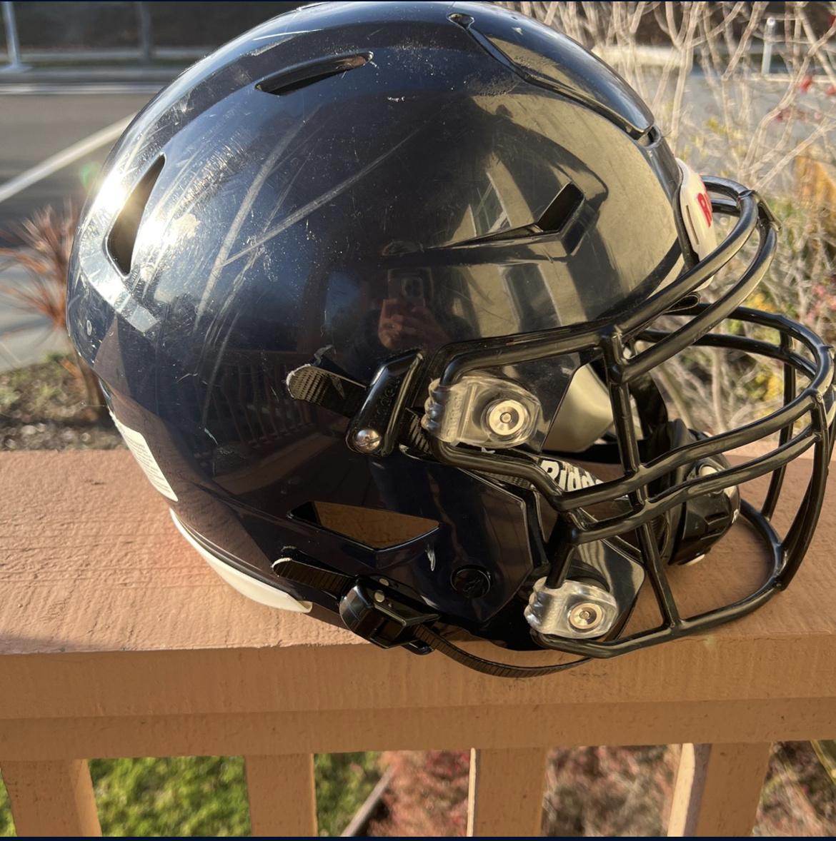 Used Medium Riddell SpeedFlex Helmet -Navy Blue | SidelineSwap