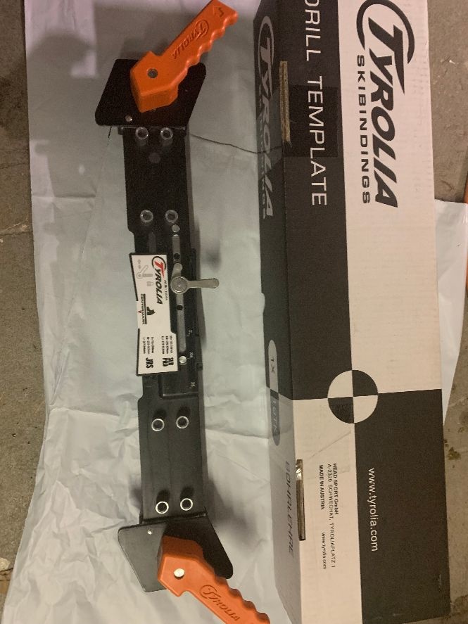 Ski Binding Mounting Template