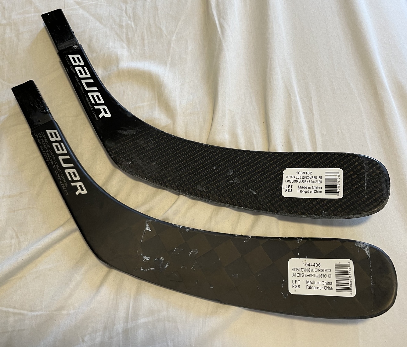 Used Bauer MX3 & Vapor x3.0 LH p88 blades | SidelineSwap