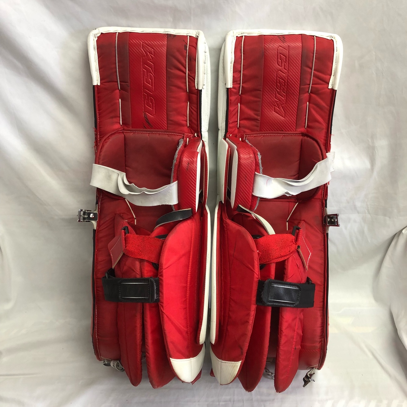 Used Pro Stock CCM Eflex 5 Goalie Pads -OHL- 36" (PAD114B) | SidelineSwap