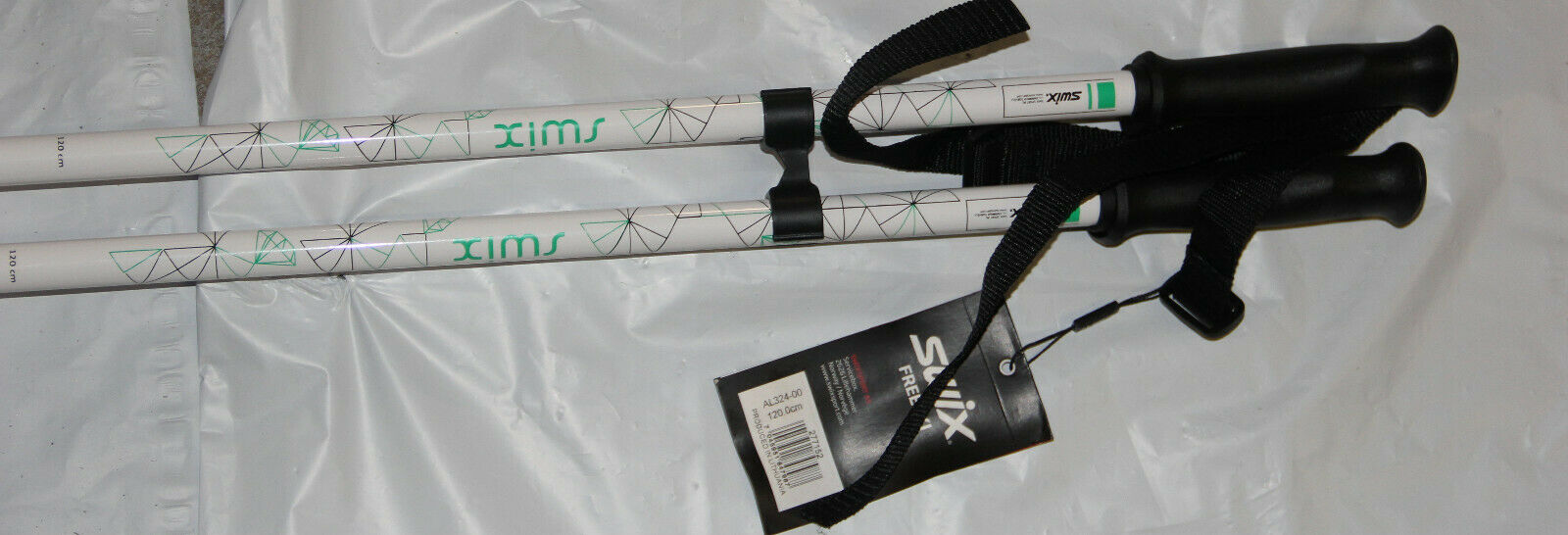 NEW Swix Techlite PRO W women's alpine ski poles Swix white NEW 120CM | SidelineSwap