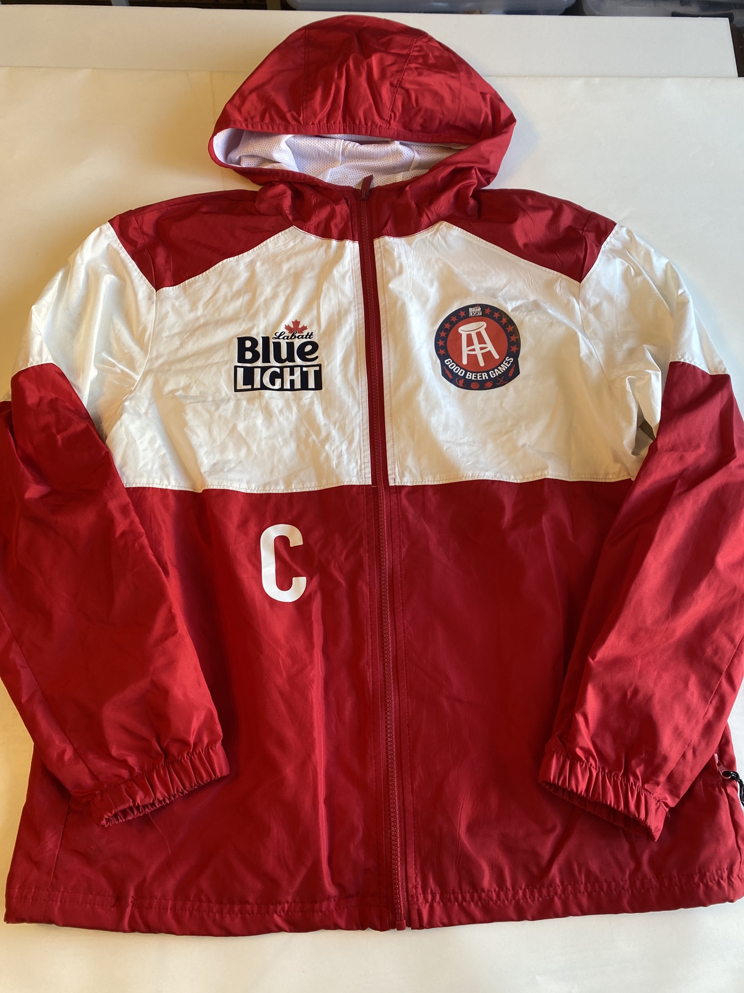 Large Labatt Blue Light Custom Barstool Jacket - Bin 16 | SidelineSwap