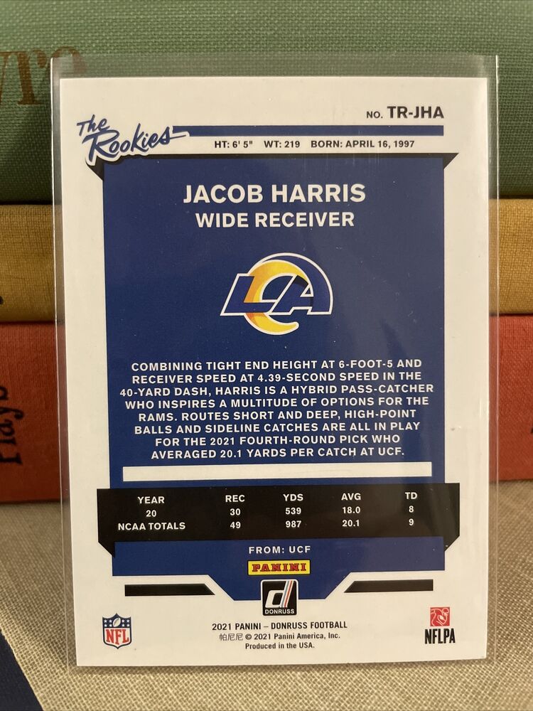 2021 Panini Donruss the Rookies Jacob Harris #TR-JHA RC Los Angeles LA Rams | SidelineSwap