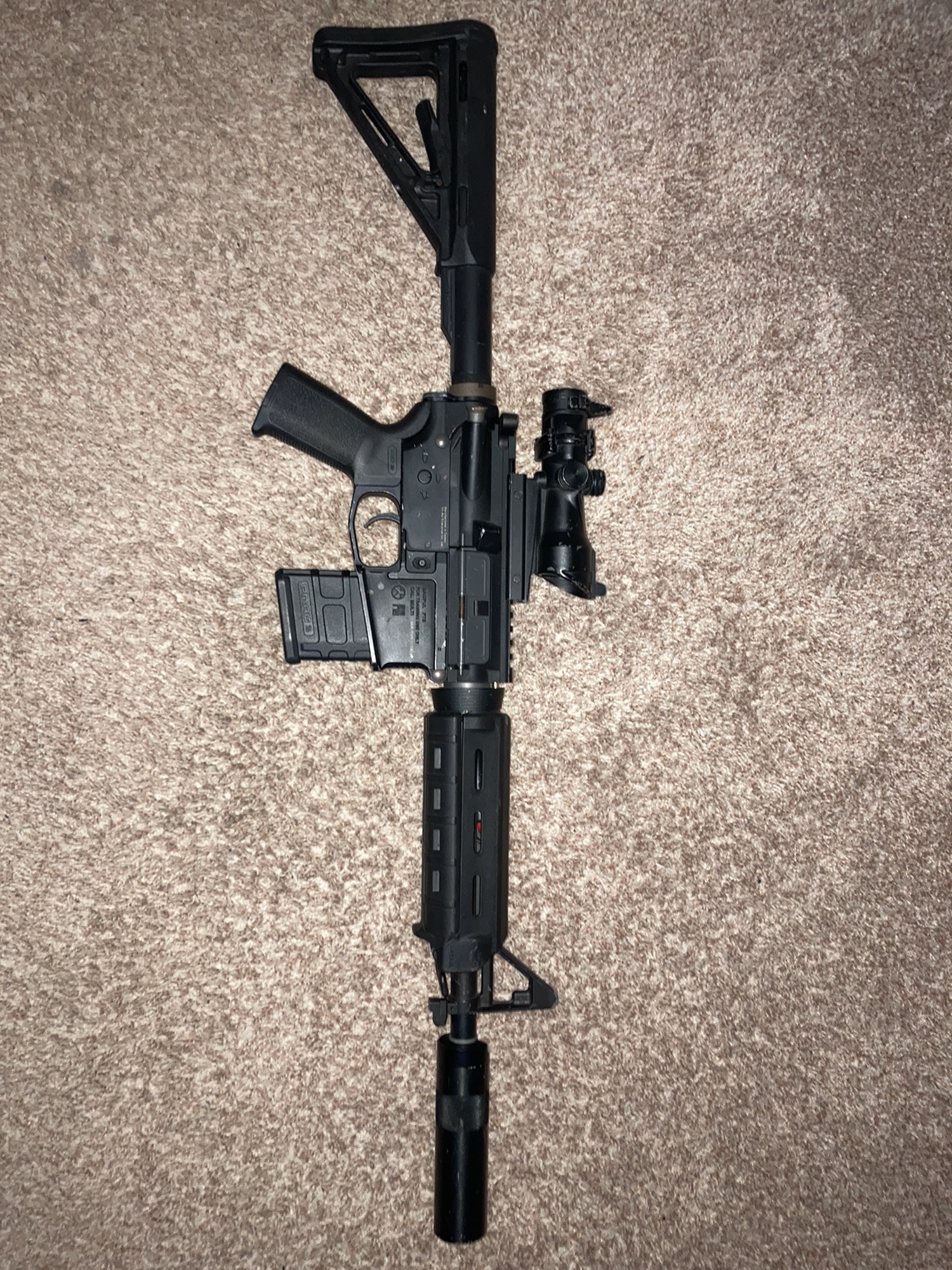 Magpul PTS Full Metal M4 Carbine RM4 Scout Airsoft ERG EBB Rifle by KWA ...