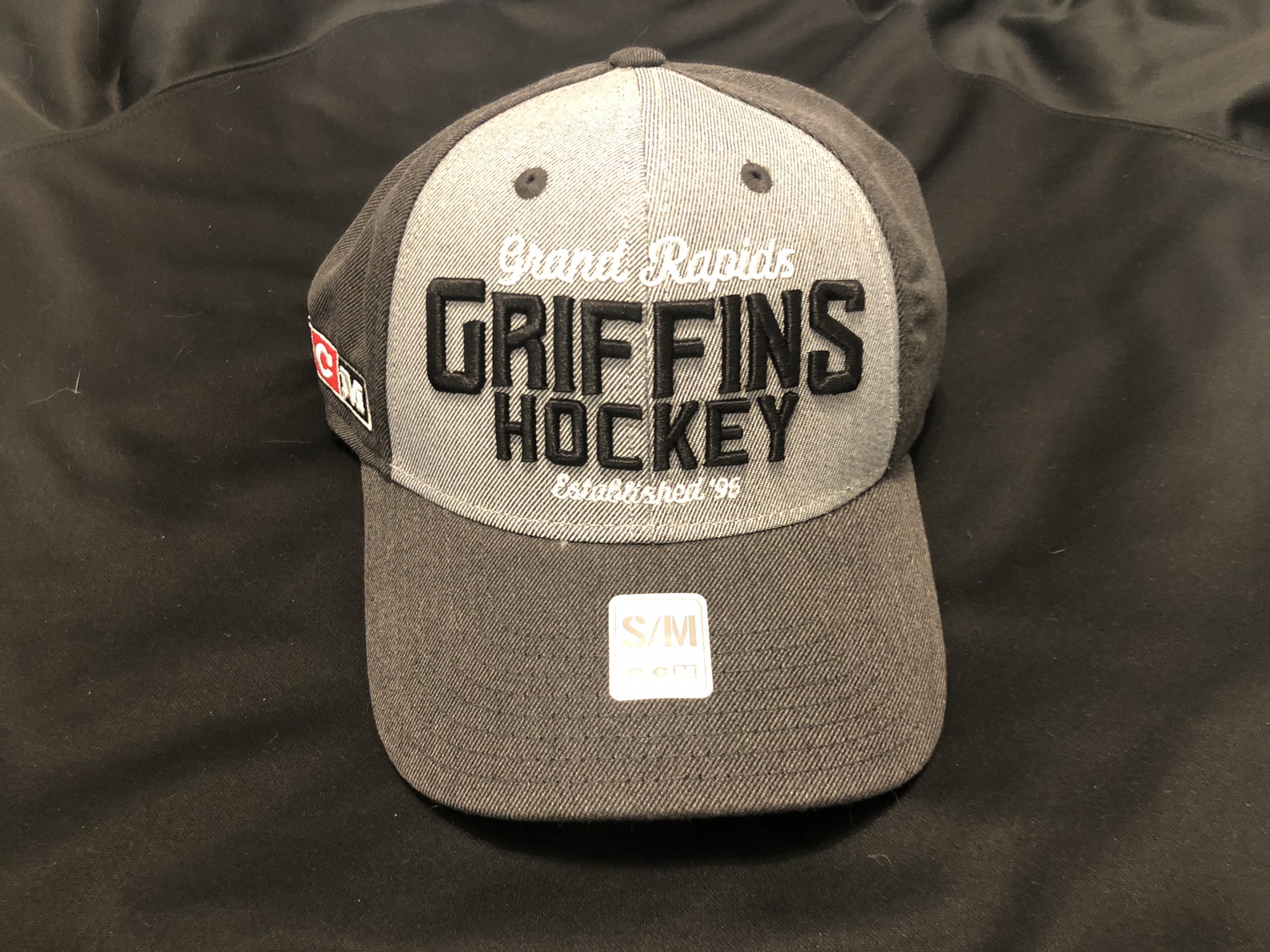 New CCM AHL Grand Rapids Griffins Small/Medium Gray Ball Cap | SidelineSwap
