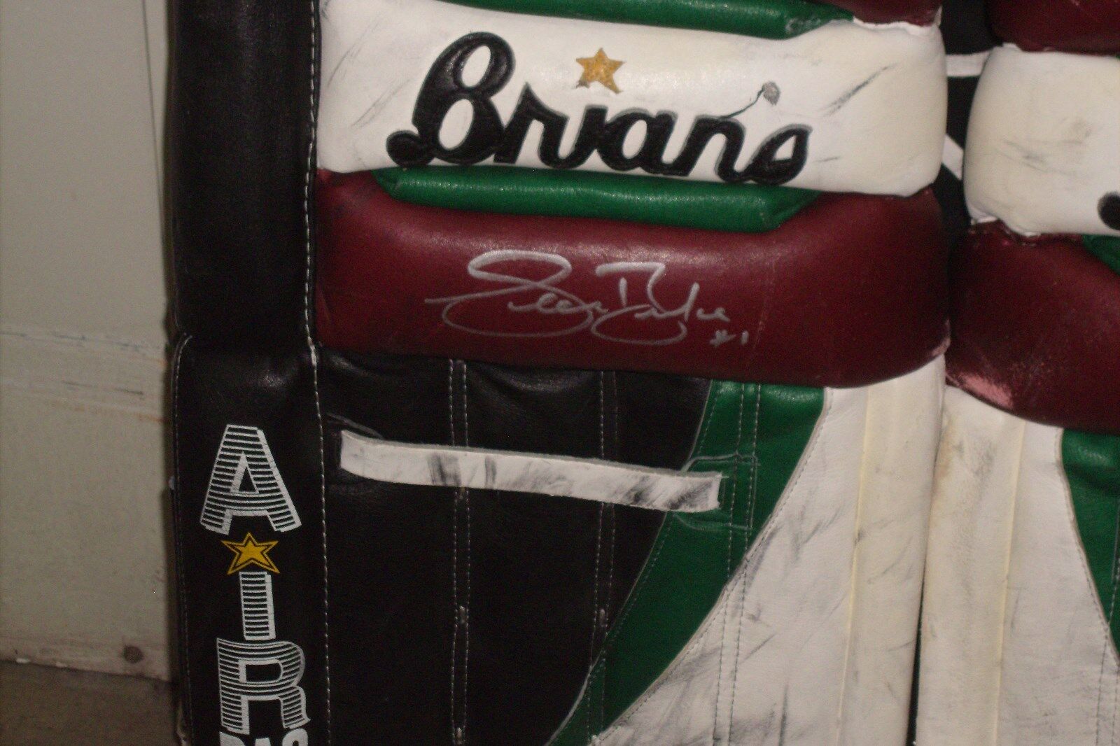Phoenix Coyotes goalie Sean Burke game-worn Brian's leg pads (2000-2001 ...
