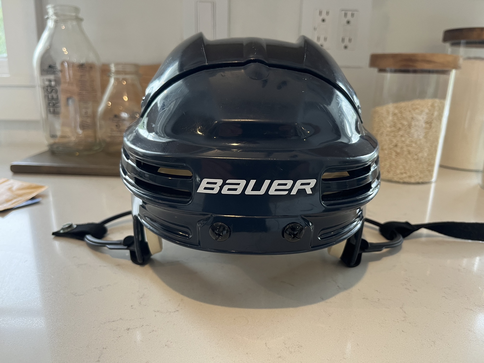 Pro Stock Bauer 4500 Helmet (Navy Blue, Medium) | SidelineSwap