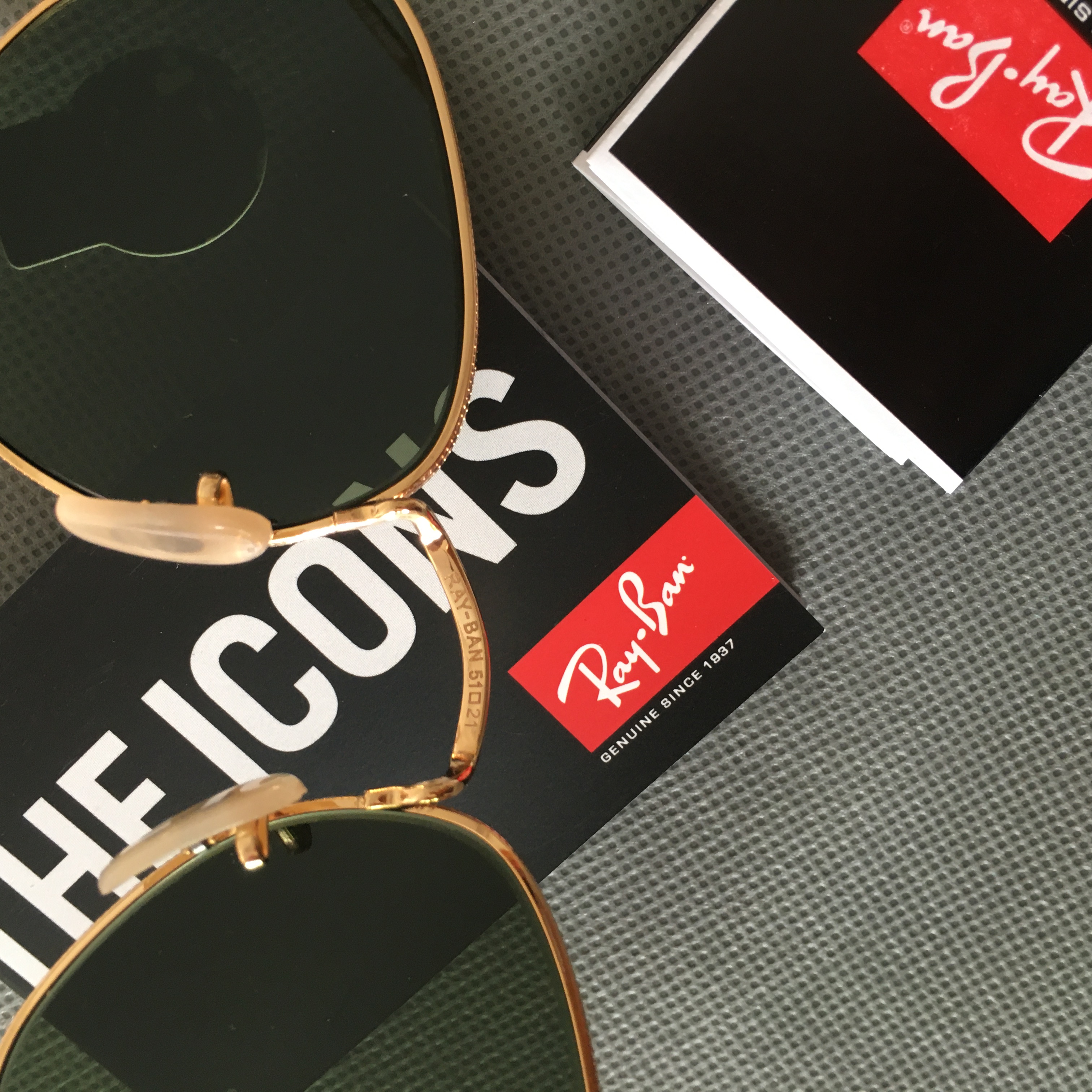 Ray-ban dark Grenn Lens Sunglasses Unisex New Adult One Size Fits All ...