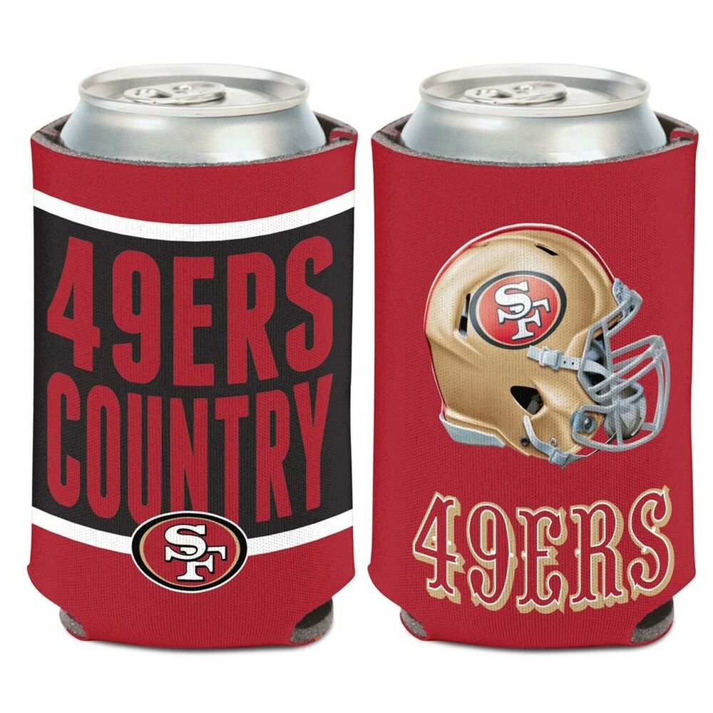 San Francisco 49ers Can Cooler Slogan Design 12oz Collapsible Koozie ...