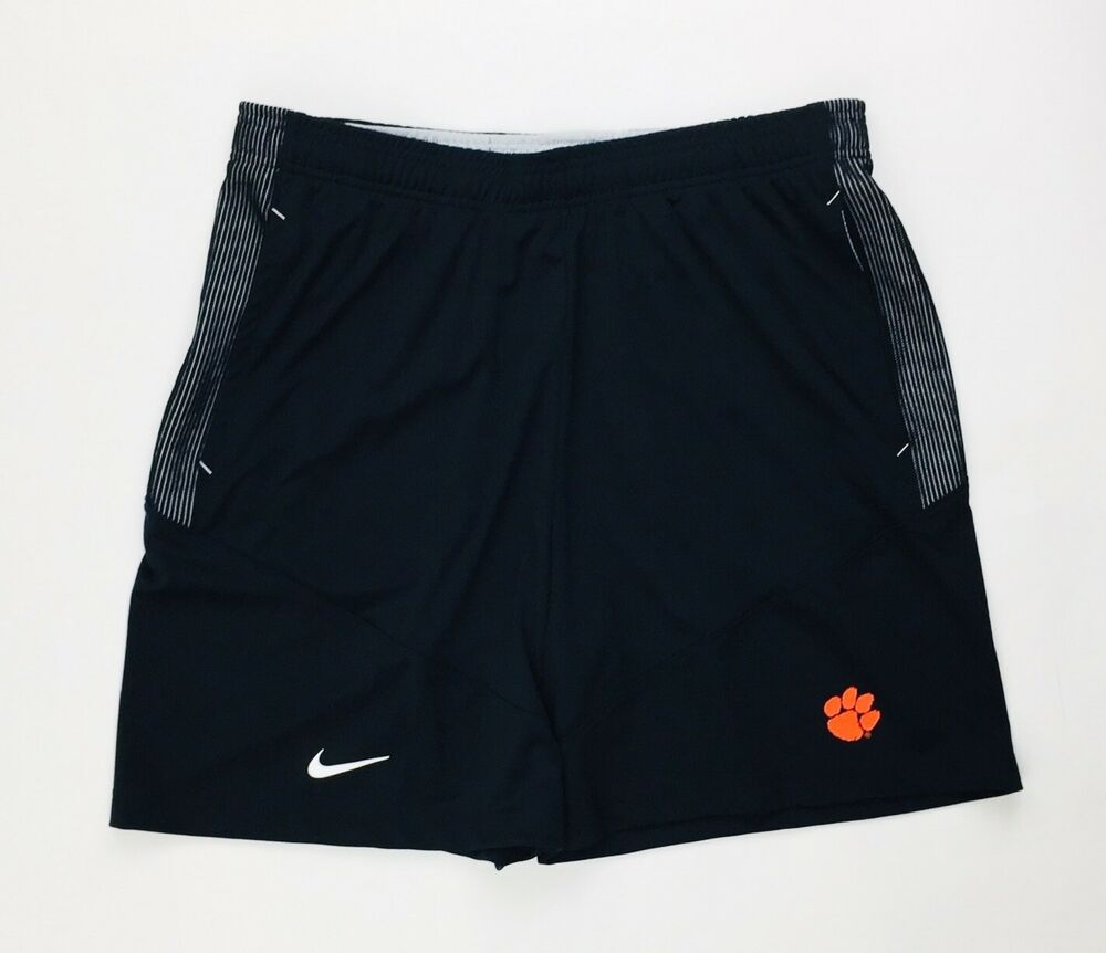 Nike Clemson Tigers Sideline Dry Knit Football Short Mens L Black ...