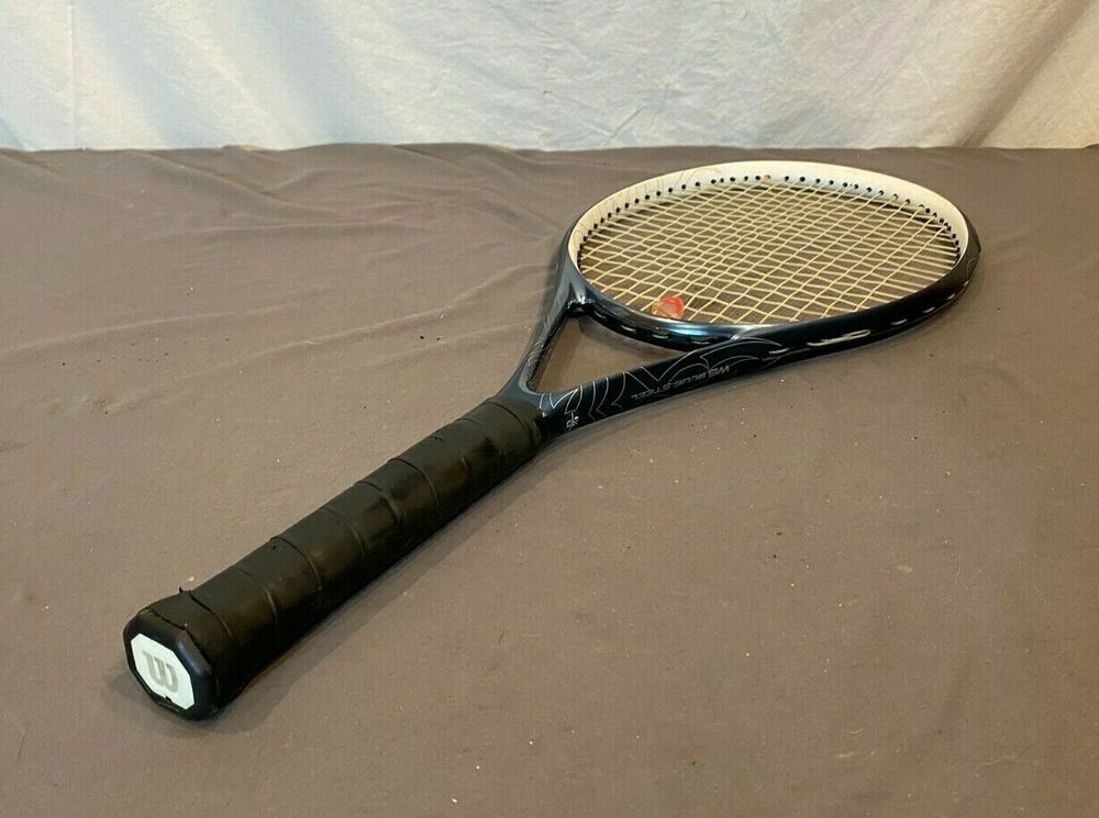 Wilson nCode W6 Blue Steel 97 Sq In Tennis Racquet 4-1/4" Grip & Case ...