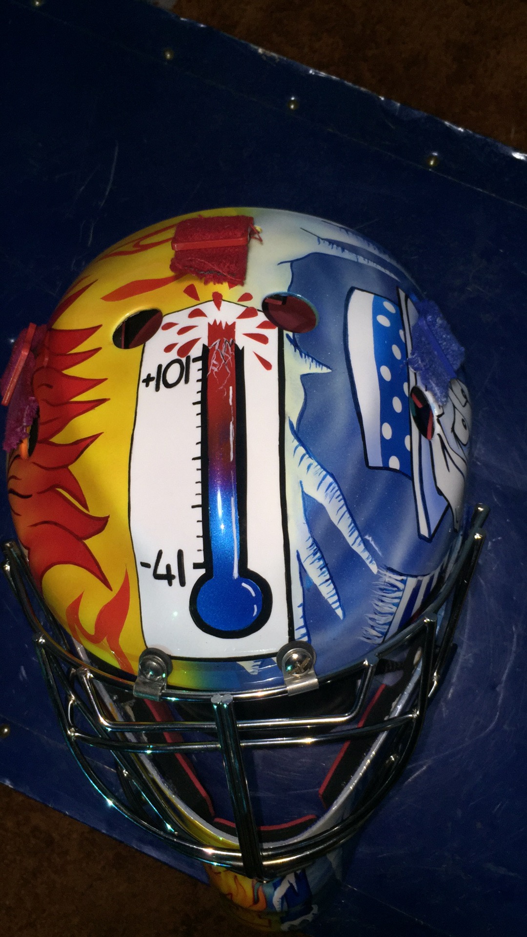 Heaton Snow Miser Heat Miser Goalie Mask | SidelineSwap